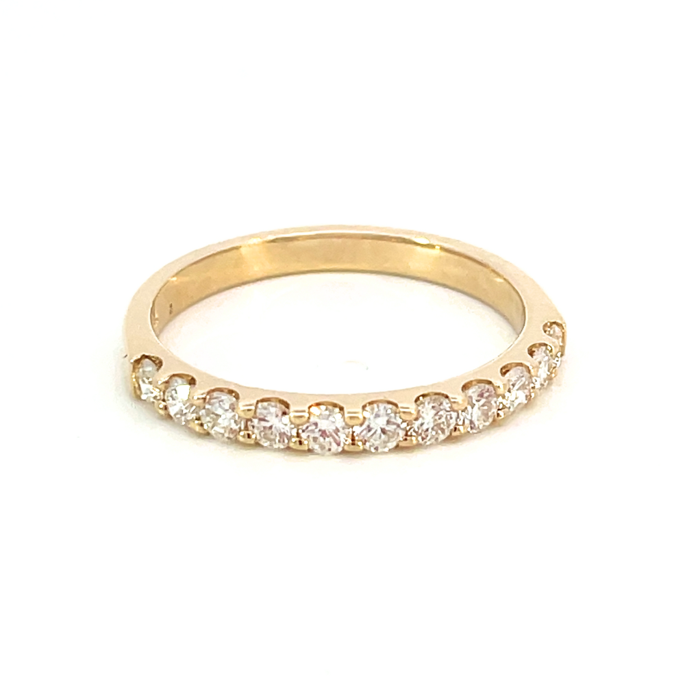 14K Yellow Gold Diamond Wedding Band 1/2 CTW | Fernbaugh's Jewelers